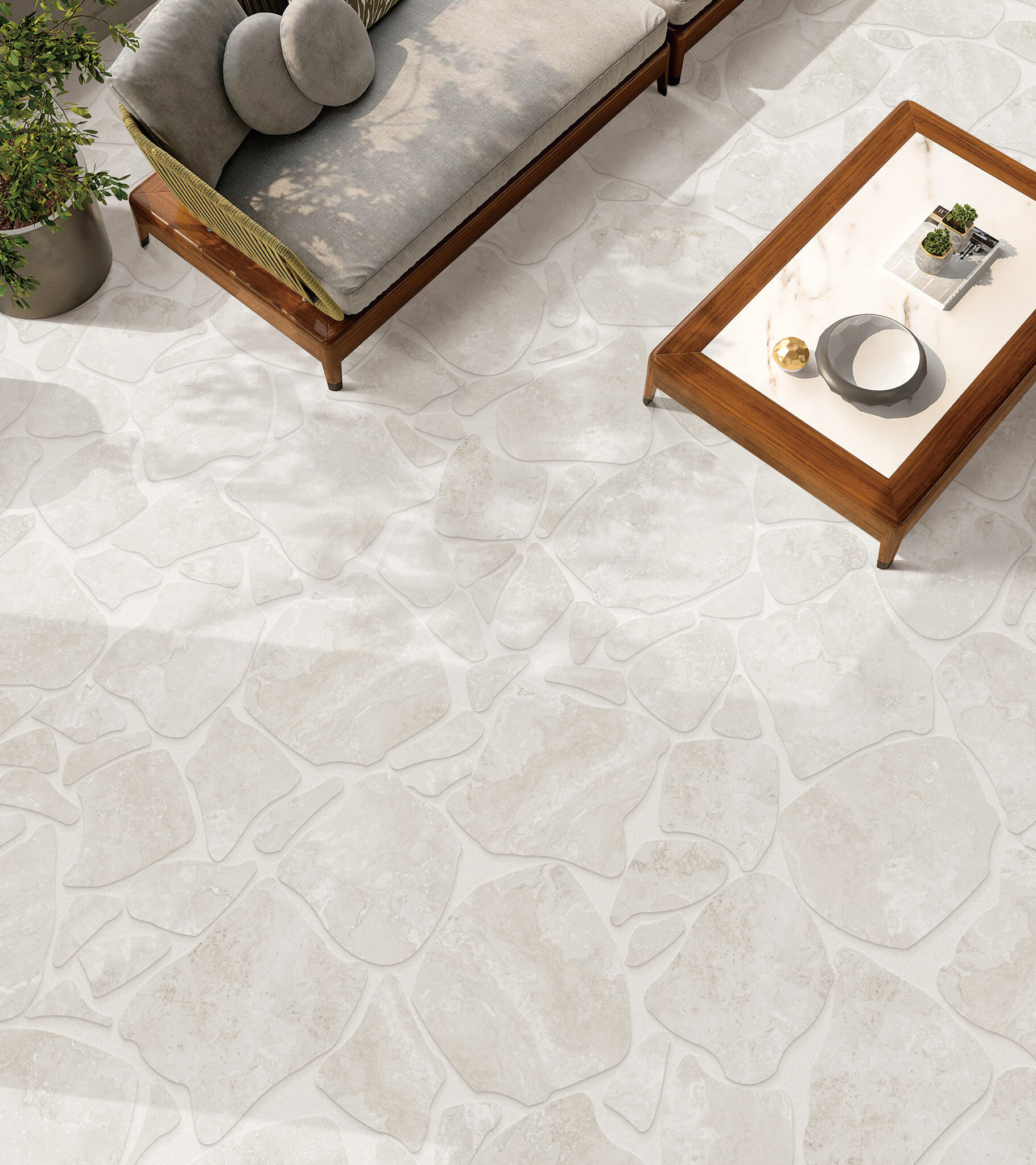 Yellowstone Light Crazy Pave - Tile Factory Outlet